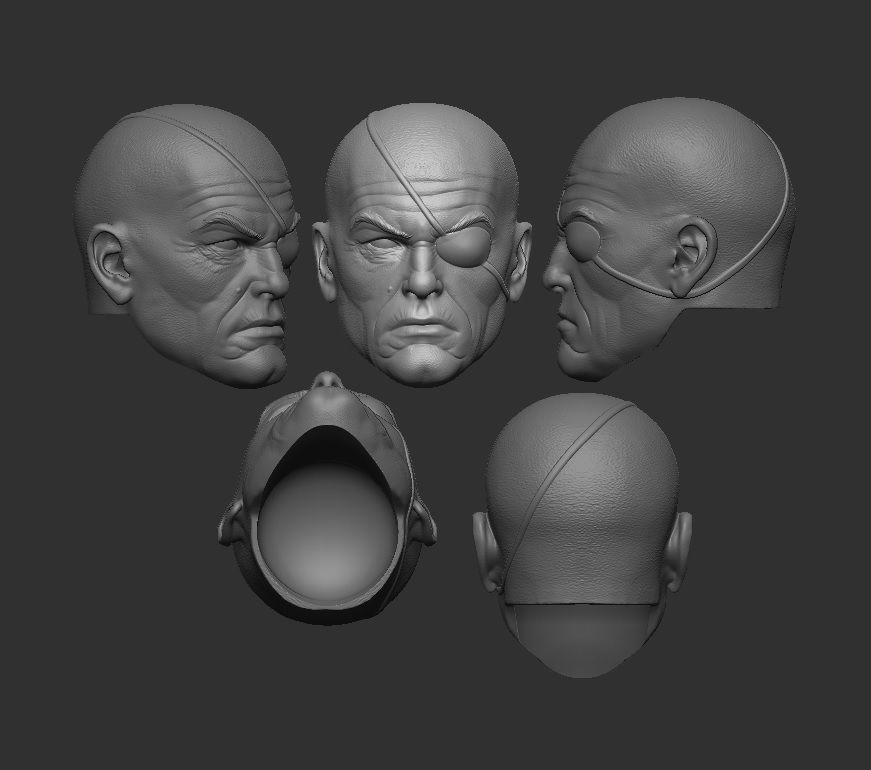 Colonel Black Headsculpt for Action Figures 3D model 3D printable ...