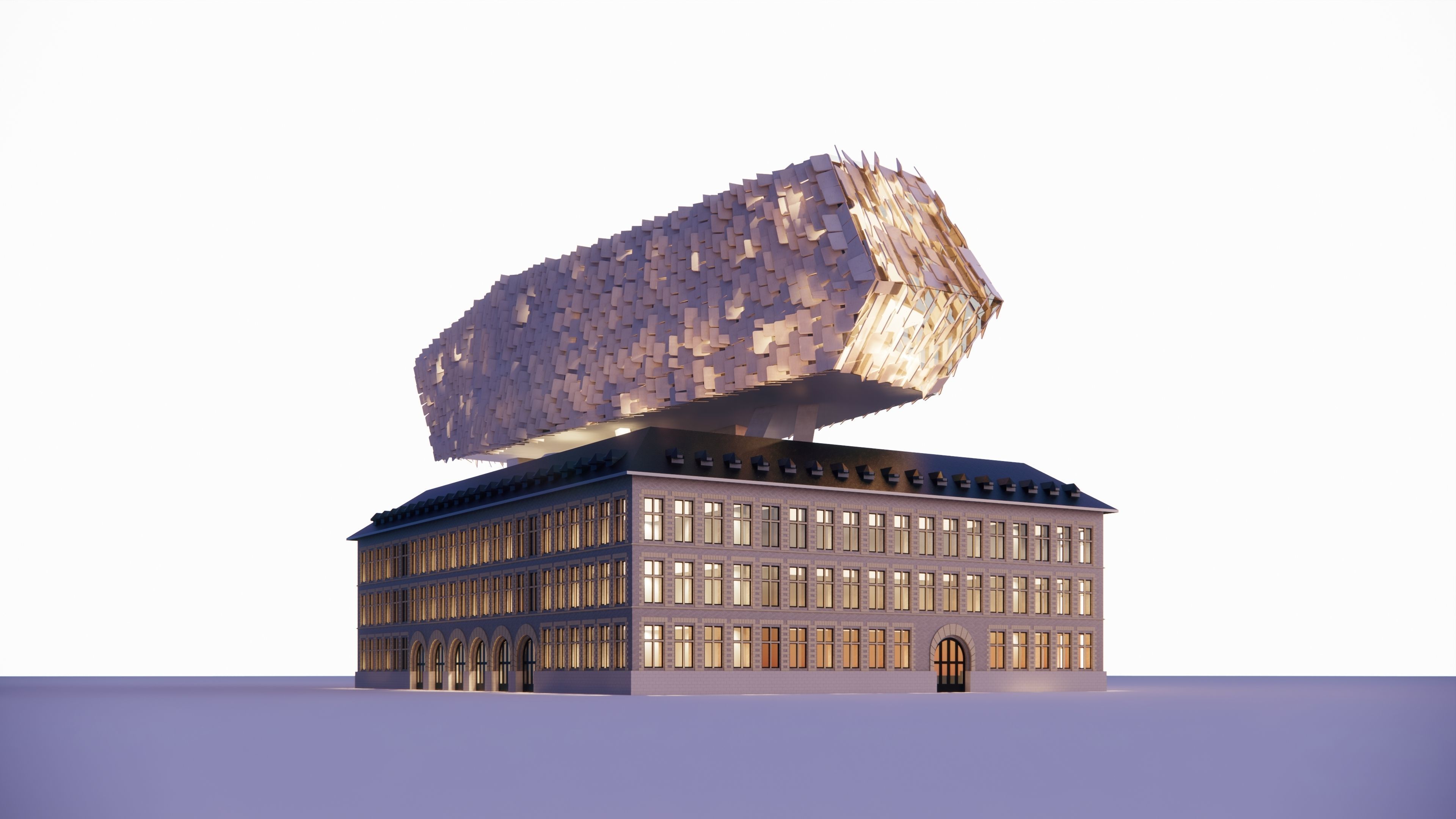 Transforming Zaha Hadid Design 3D model animated | CGTrader