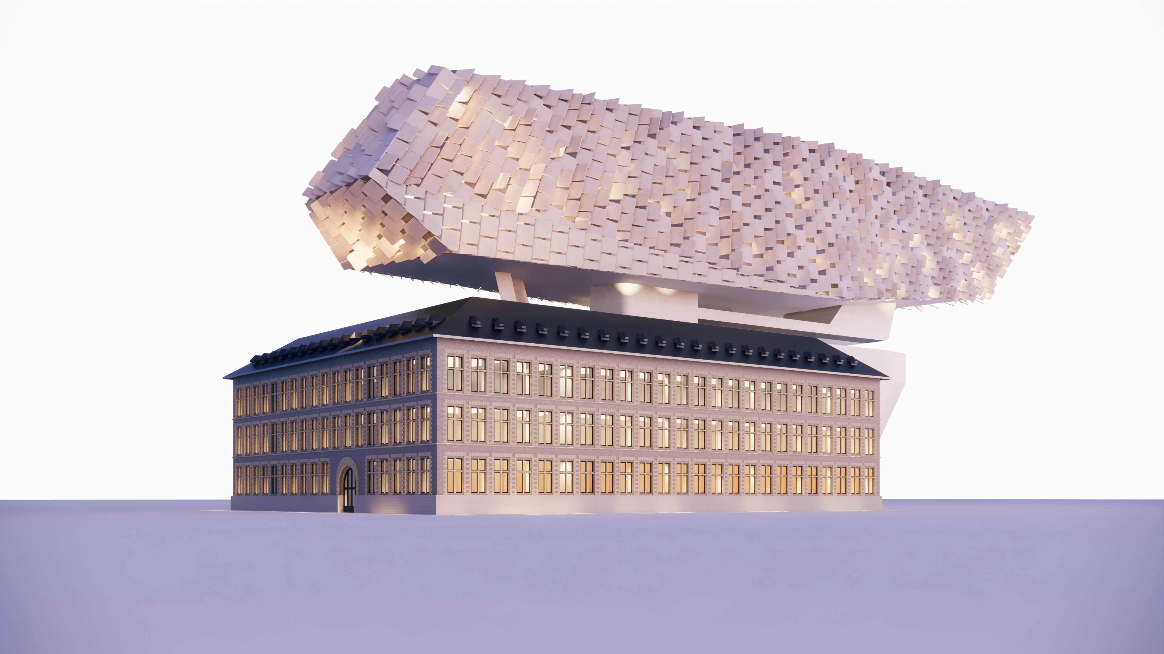Transforming Zaha Hadid Design 3D model animated | CGTrader