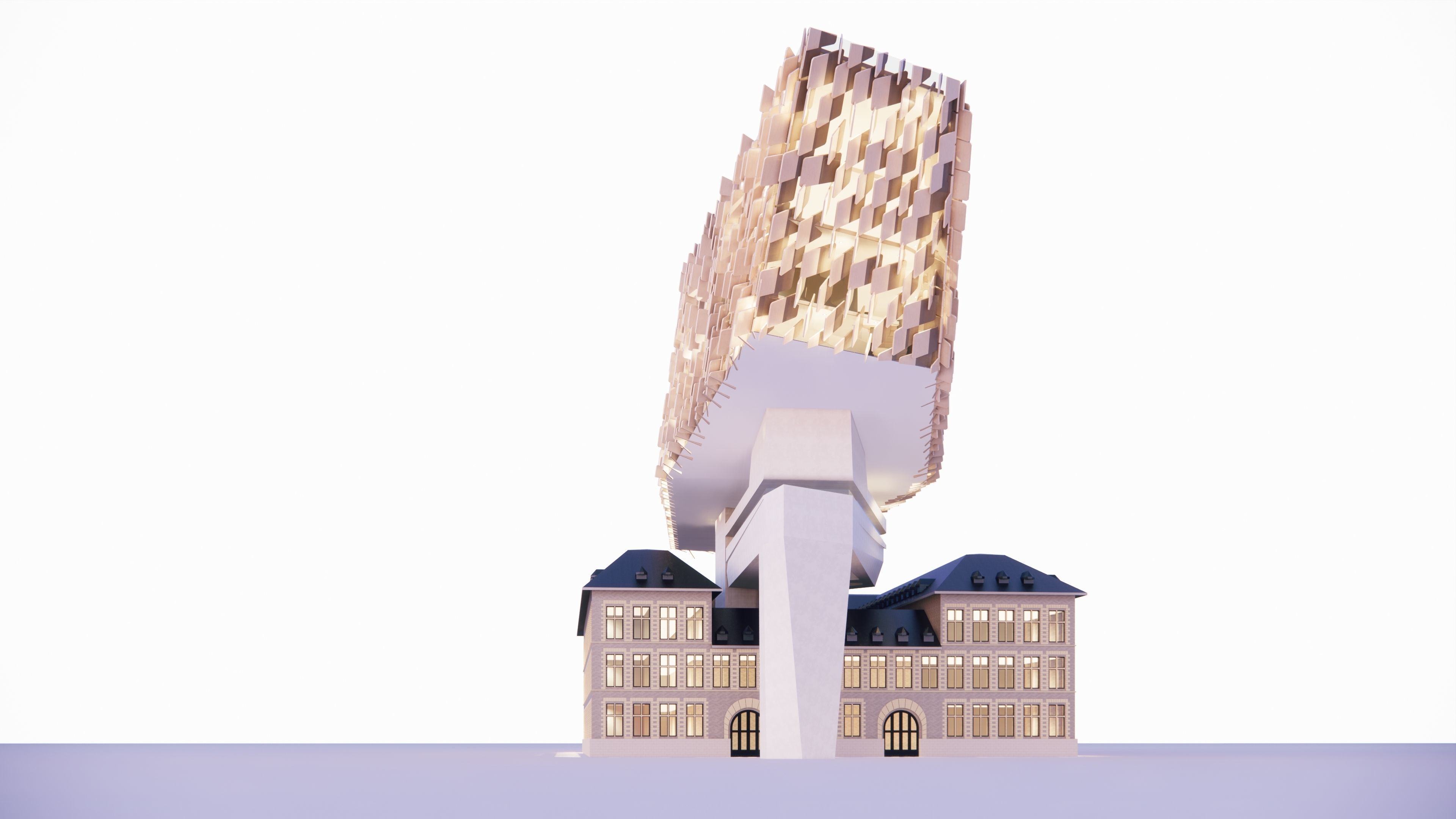 Transforming Zaha Hadid Design 3D model animated | CGTrader