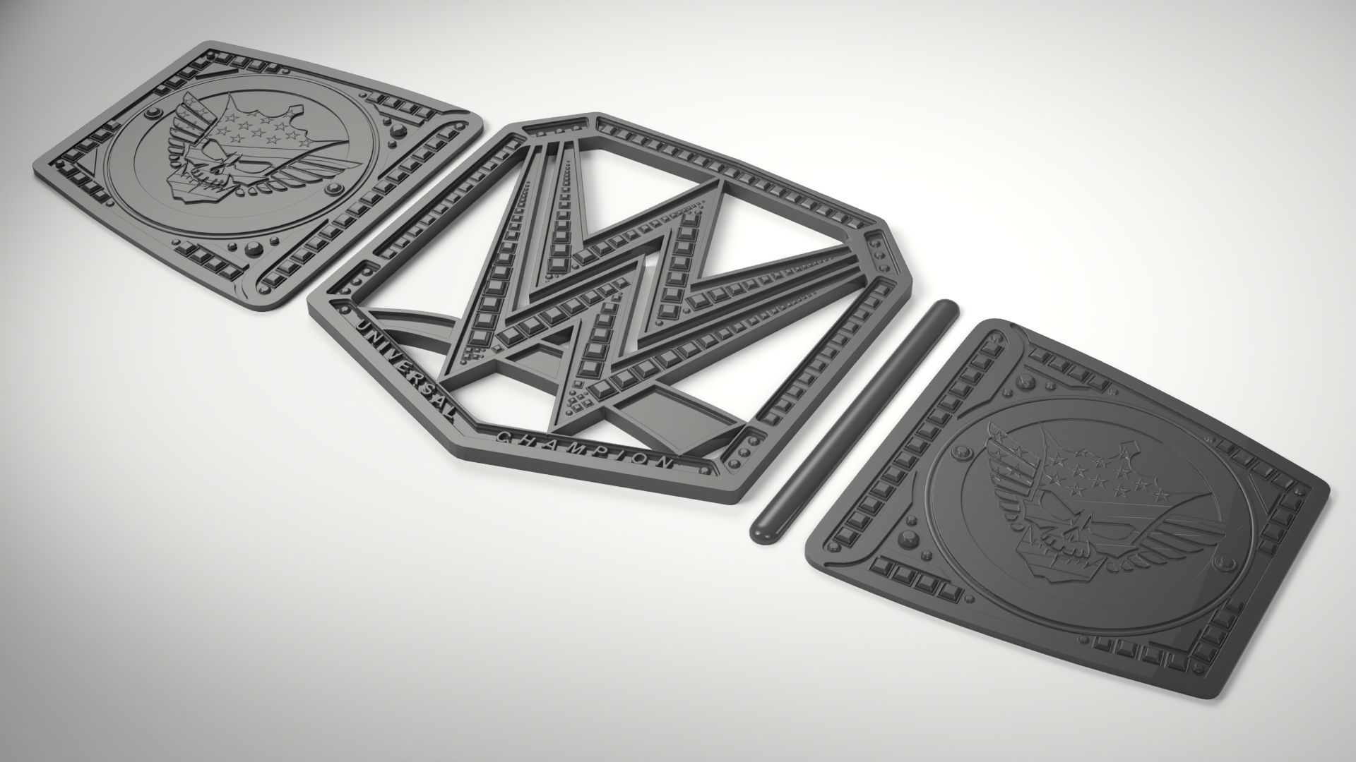 WWE Cody Rhodes Belt 3D model 3D printable | CGTrader