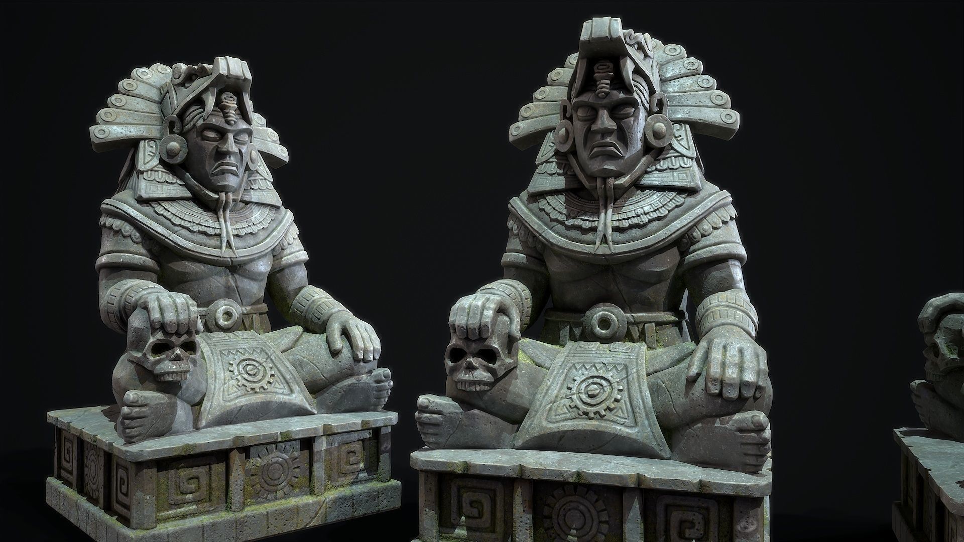 3D model Statue Aztec Quetzalcoatl God VR / AR / low-poly | CGTrader