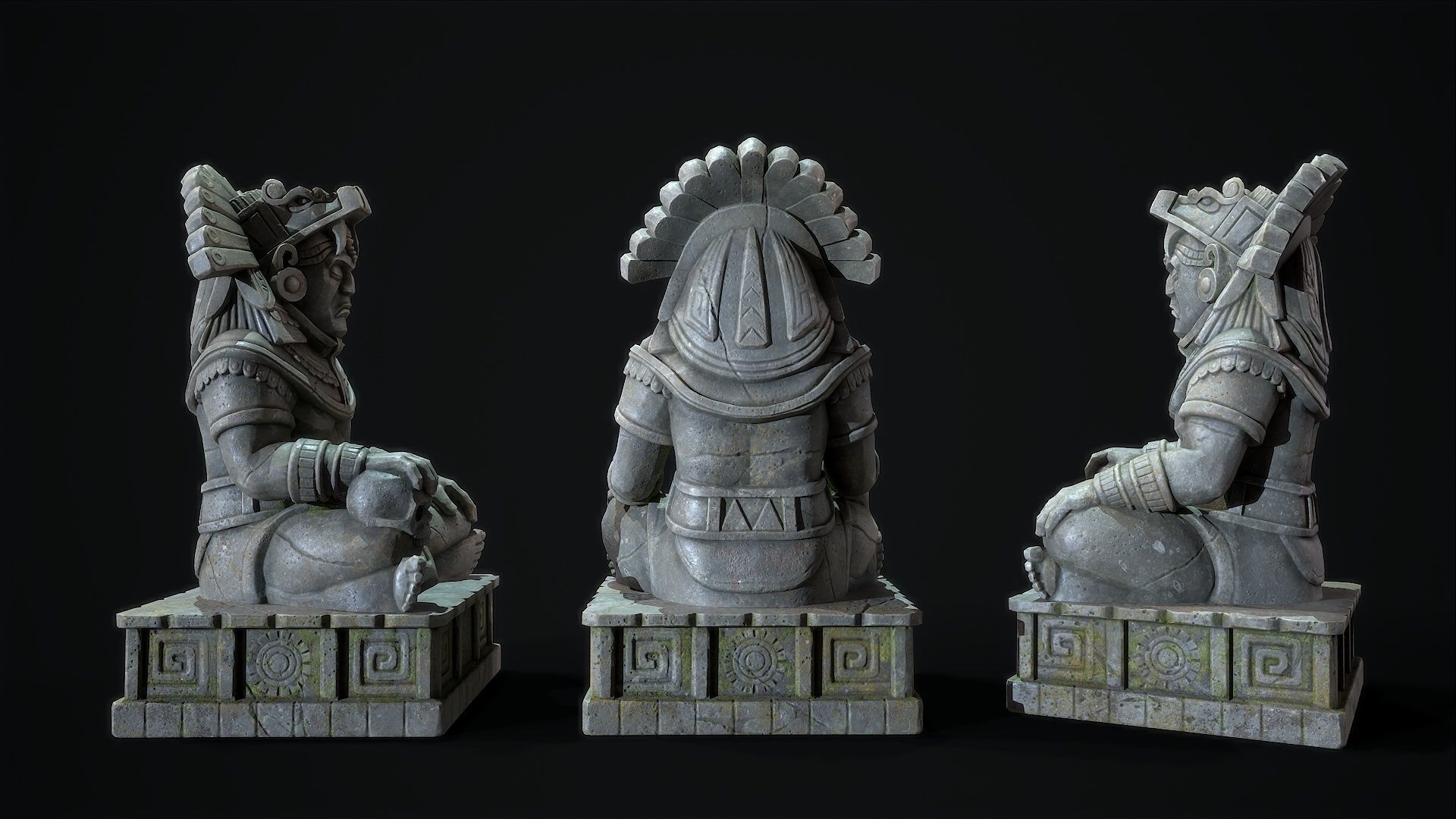 3D model Statue Aztec Quetzalcoatl God VR / AR / low-poly | CGTrader