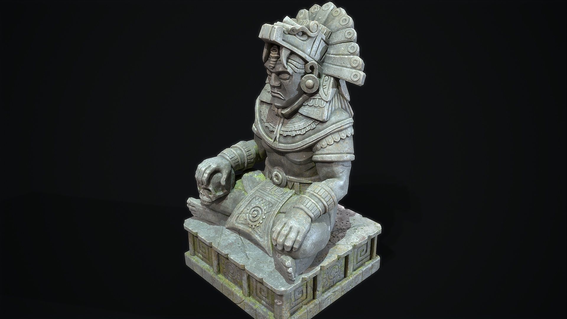 3D model Statue Aztec Quetzalcoatl God VR / AR / low-poly | CGTrader