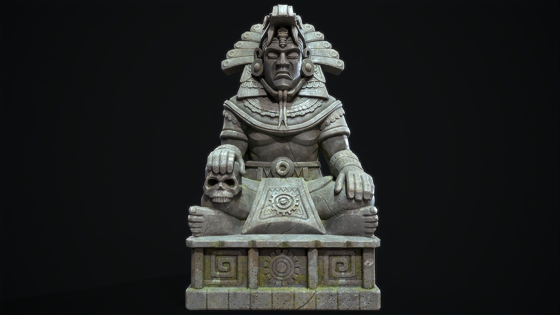 3D model Statue Aztec Quetzalcoatl God VR / AR / low-poly | CGTrader