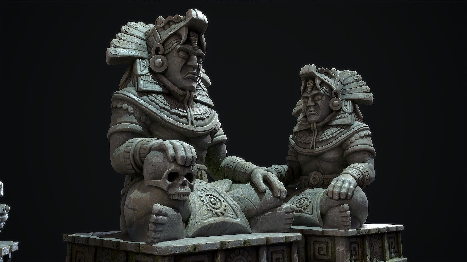 3D model Statue Aztec Quetzalcoatl God VR / AR / low-poly | CGTrader