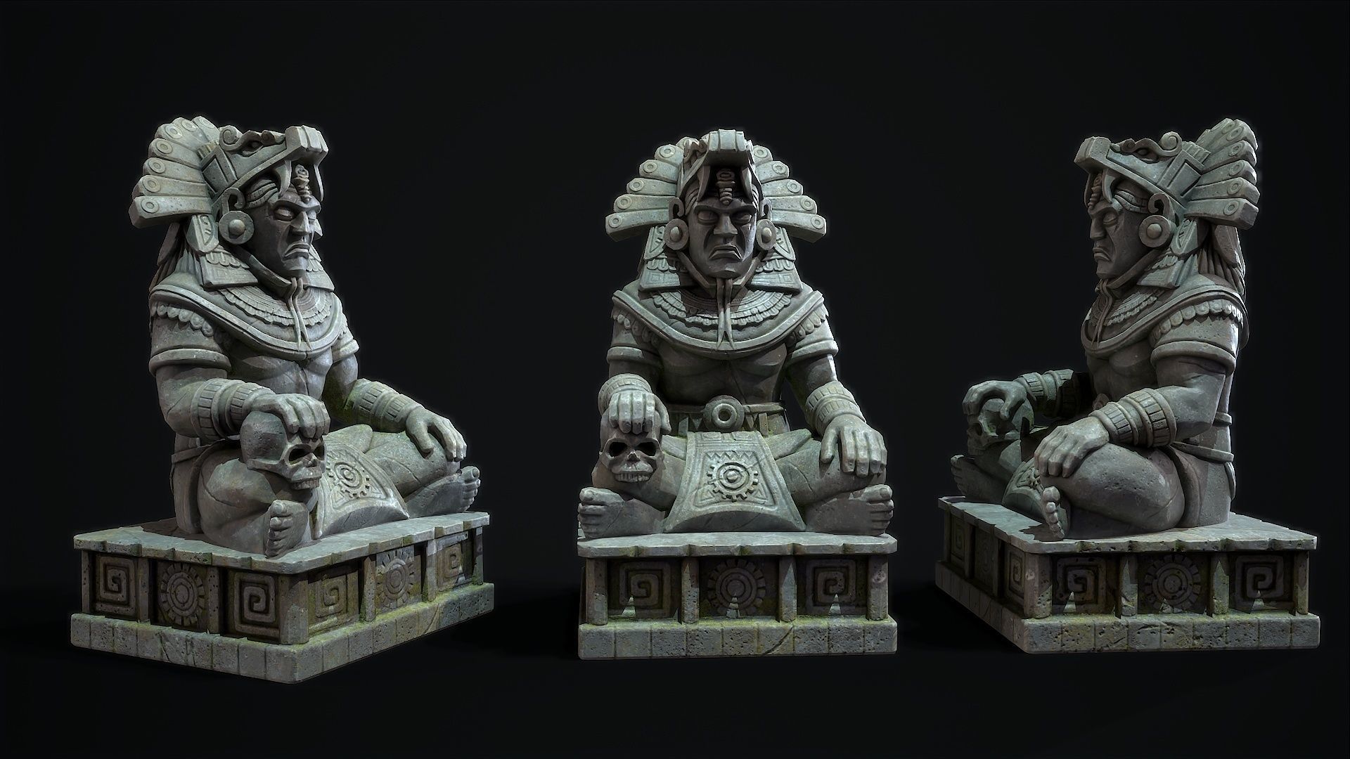 3D model Statue Aztec Quetzalcoatl God VR / AR / low-poly | CGTrader