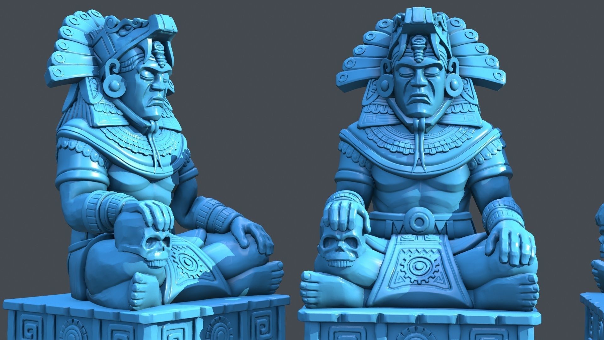 Statue Aztec Quetzalcoatl God HP 3D model 3D printable | CGTrader