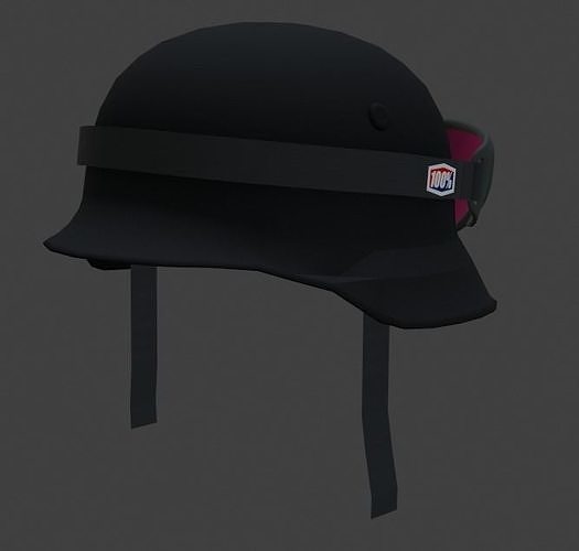 BikeLife Helmet 100Goggles free 3D model | CGTrader