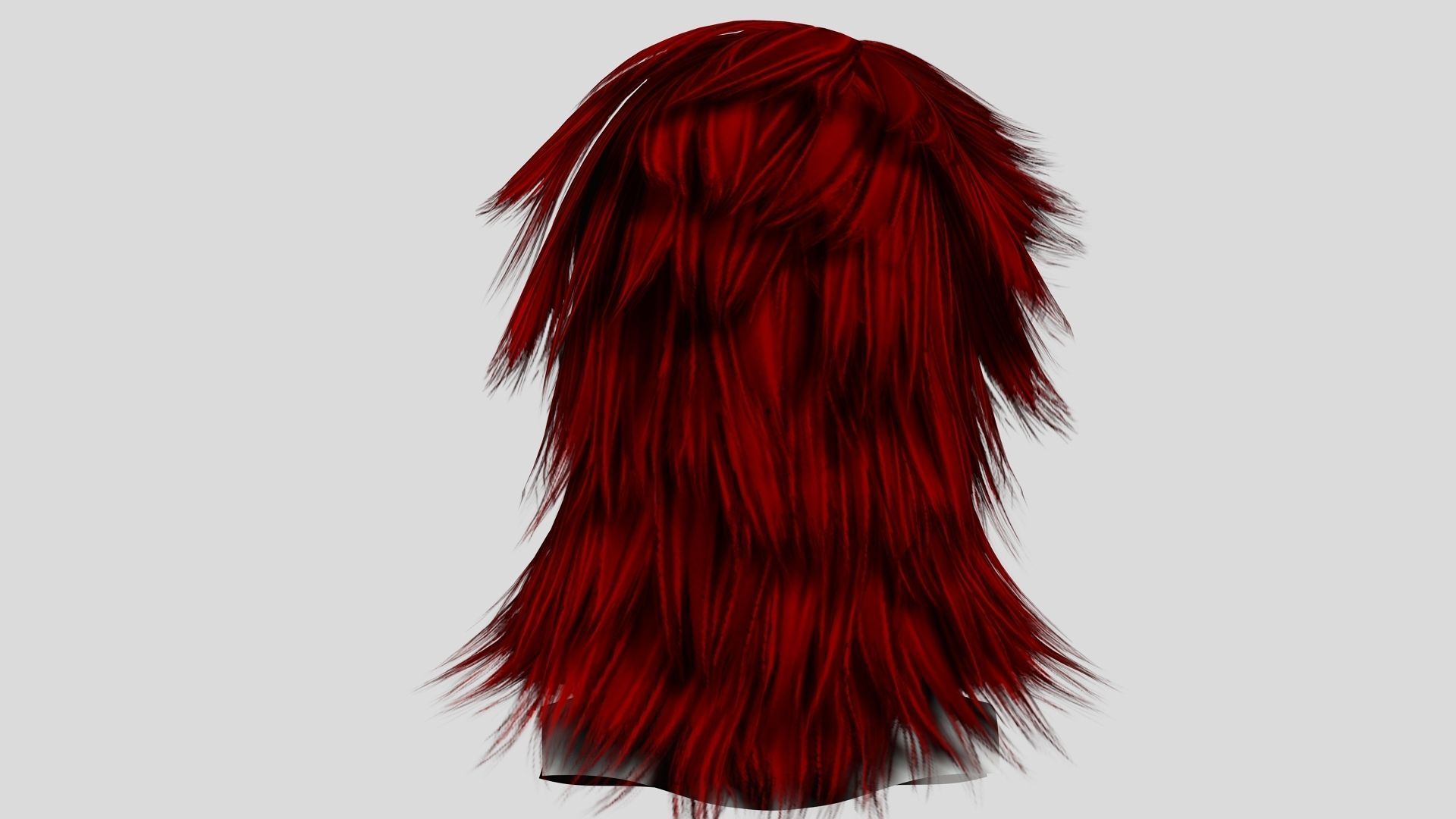 3D model Female Hair - Emo Hair Cut VR / AR / low-poly | CGTrader