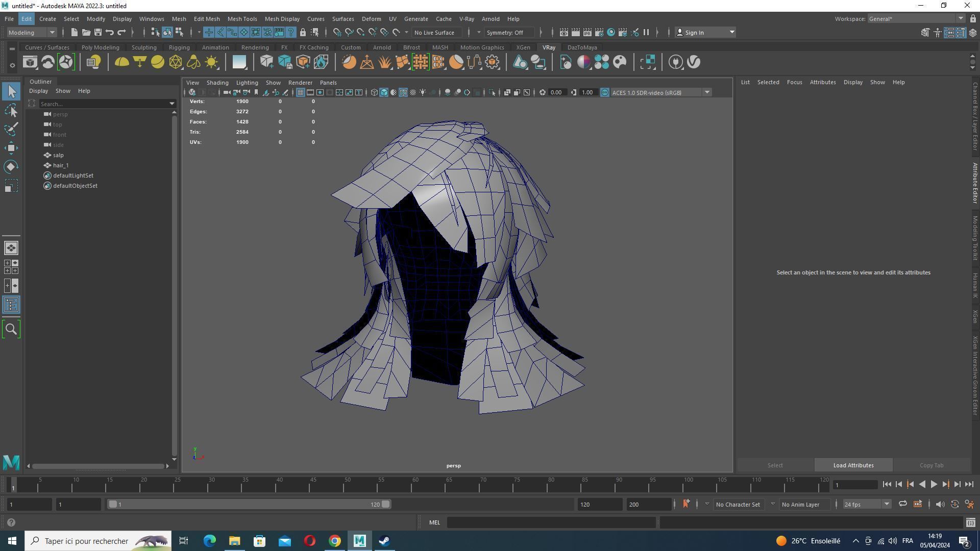 3D model Female Hair - Emo Hair Cut VR / AR / low-poly | CGTrader