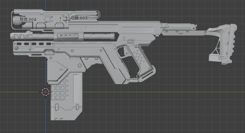 futuristic firearms 3D model | CGTrader