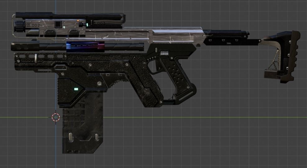 futuristic firearms 3D model | CGTrader