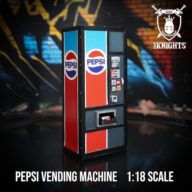1-18 SCALE PEPSI VENDING MACHINE MODEL KIT 3D model 3D printable | CGTrader