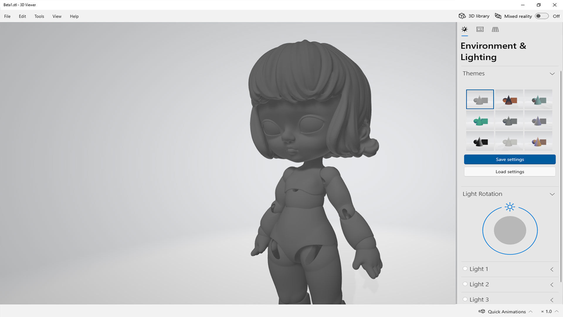 BJD Doll Girl Beta Ball Joint Doll 3D Printed Model 3D model 3D ...