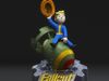 VAULT BOY RIDING NUKE -FALLOUT- 3D model 3D printable | CGTrader