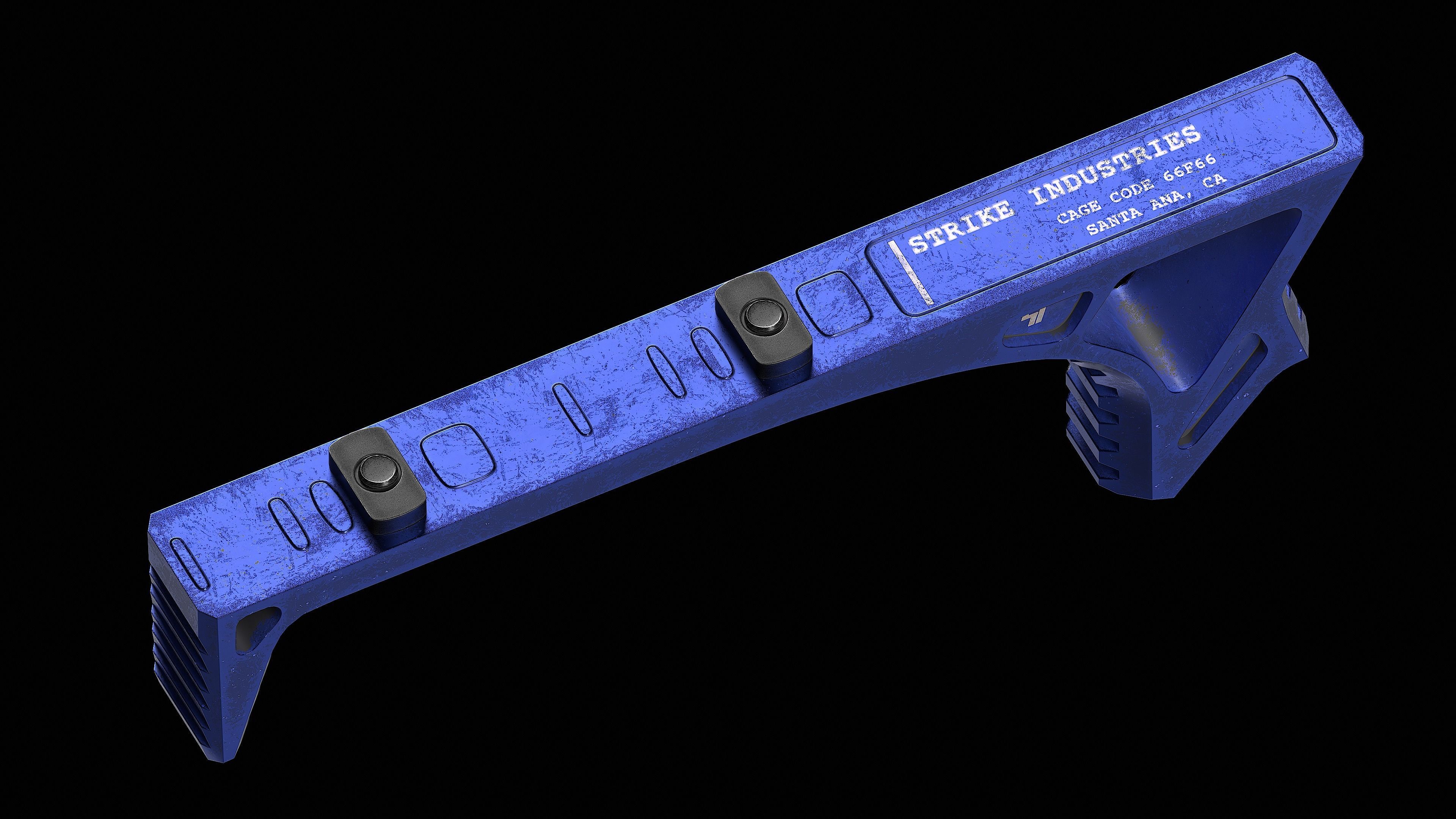 3D model MLOK LINK Curved Foregrip VR / AR / low-poly | CGTrader