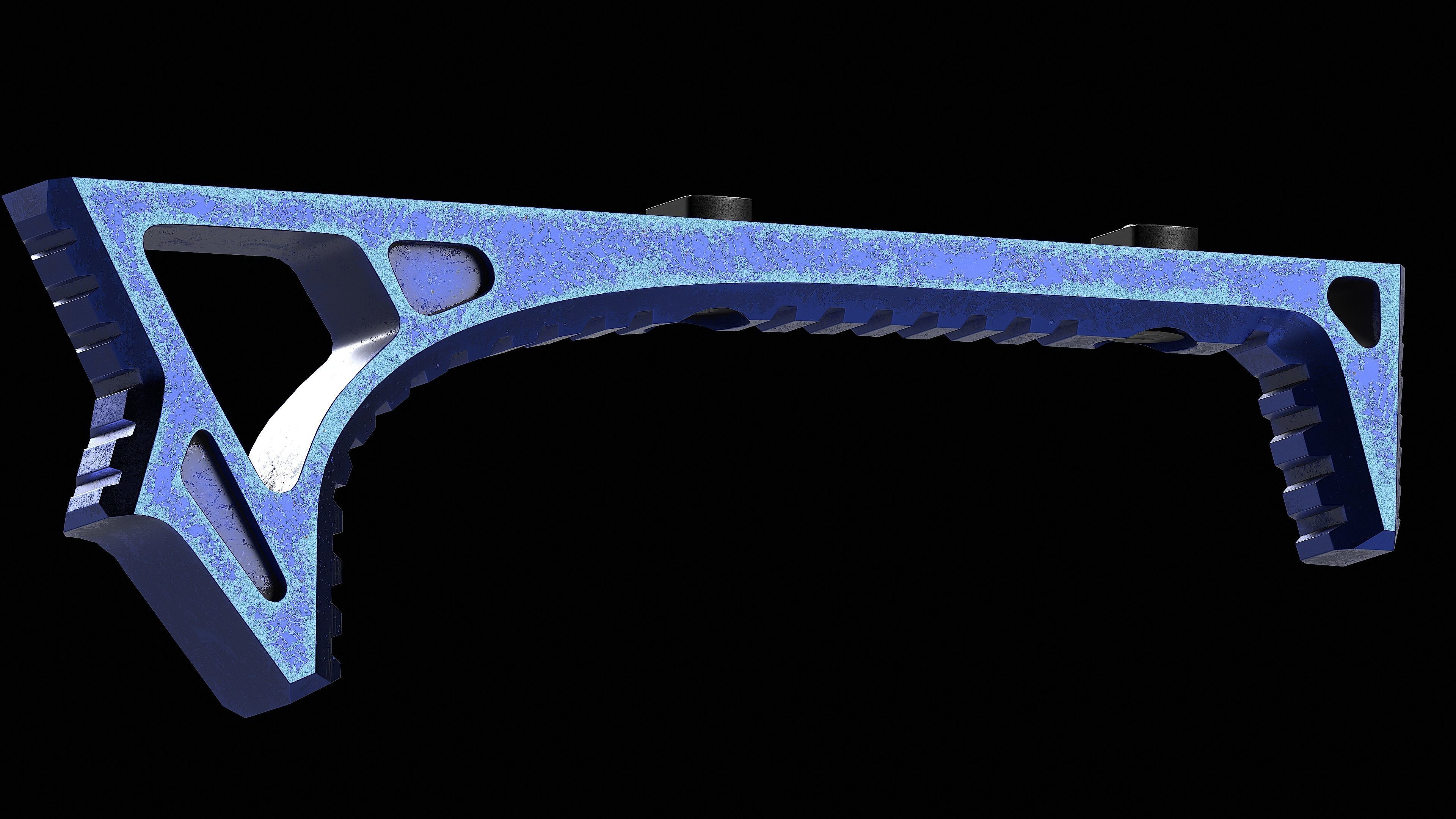 3D model MLOK LINK Curved Foregrip VR / AR / low-poly | CGTrader