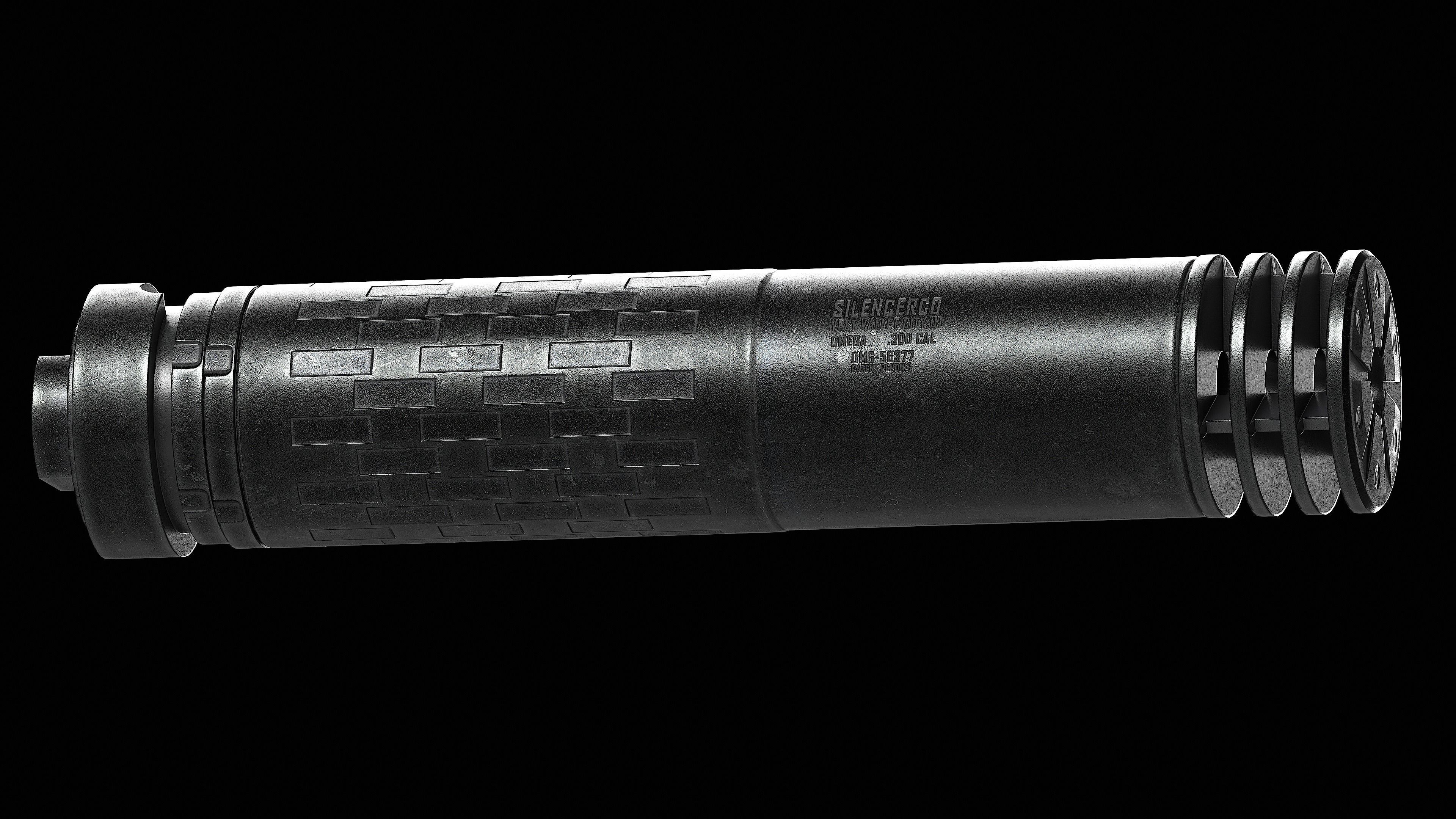 3D model SilencerCo Omega 300 VR / AR / low-poly | CGTrader