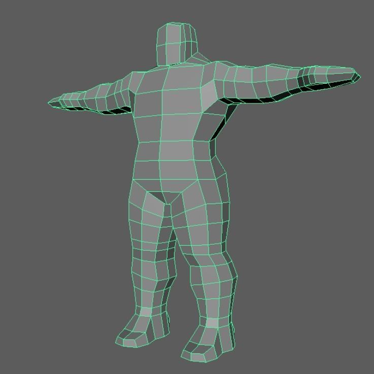 Low-Poly Buff Male Body free VR / AR / low-poly 3D model | CGTrader