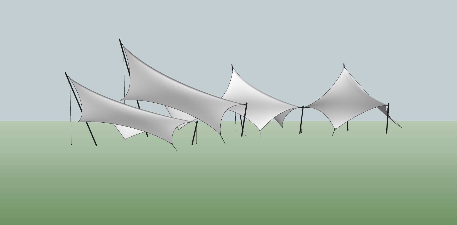 fiber tensile sketchup model 3D model | CGTrader