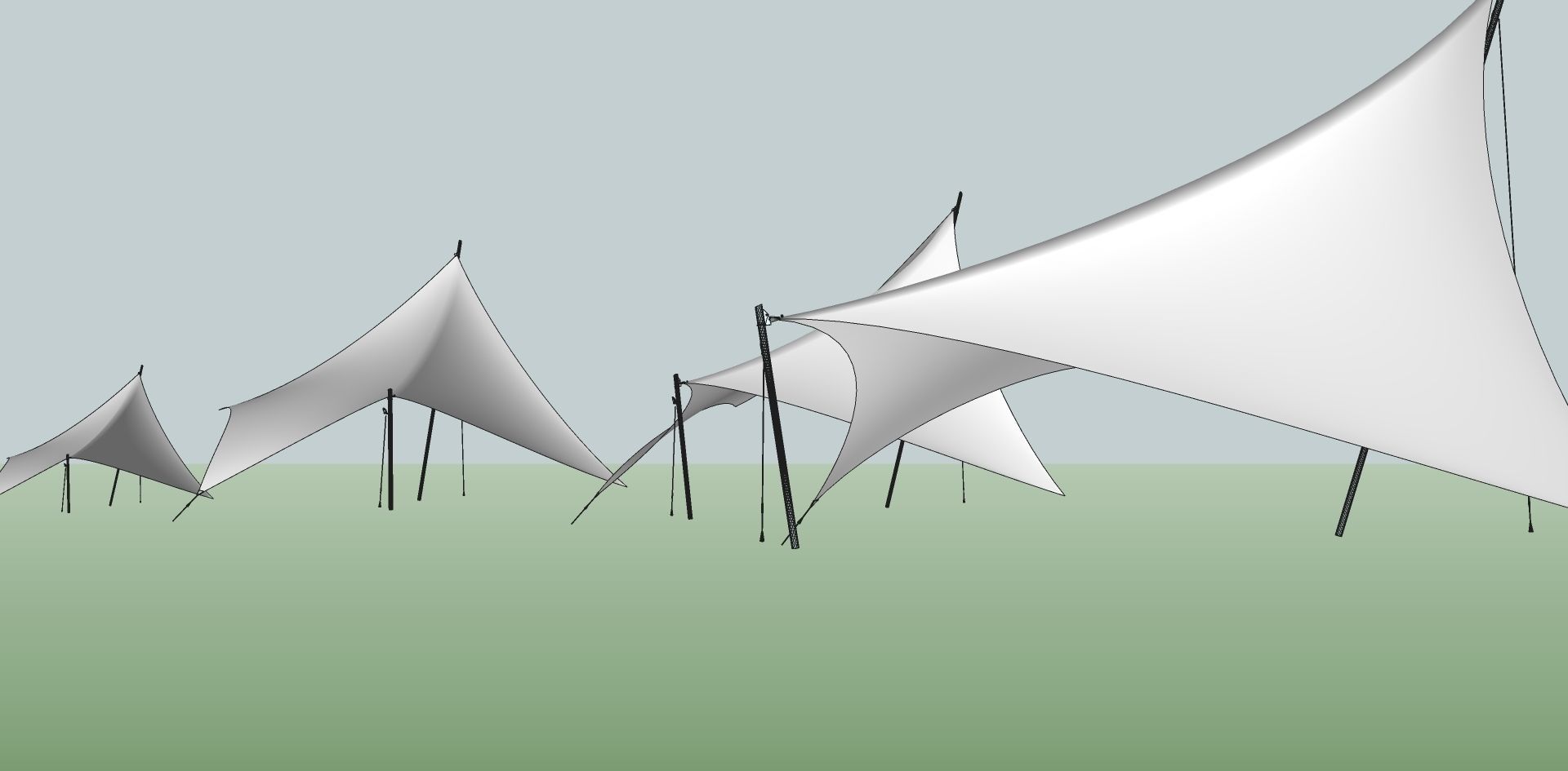 fiber tensile sketchup model 3D model | CGTrader