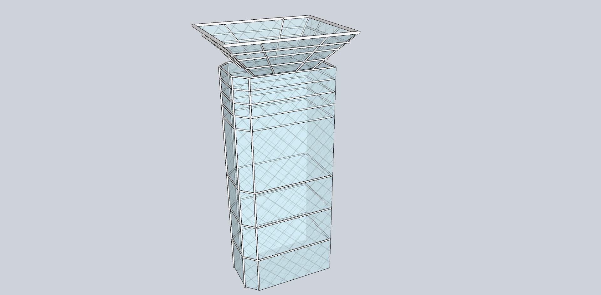 glass tower 3d model 3D model | CGTrader