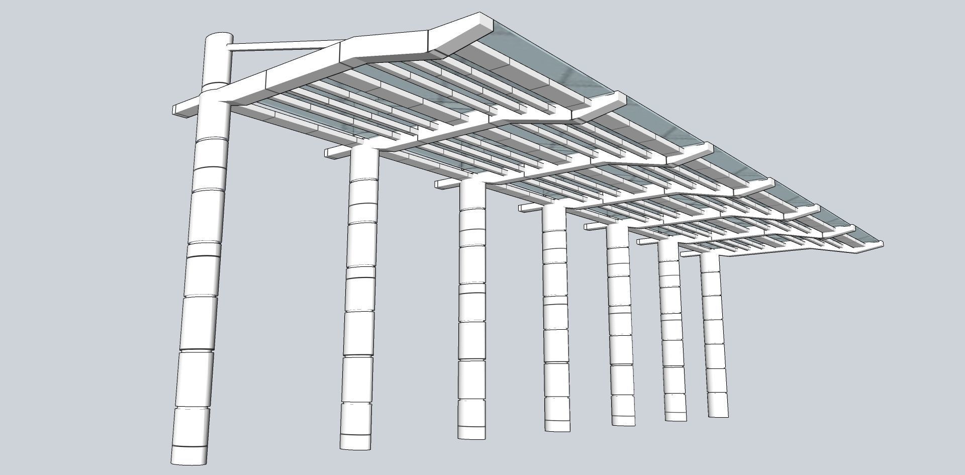 sun shade 3d sketchup model 3D model | CGTrader