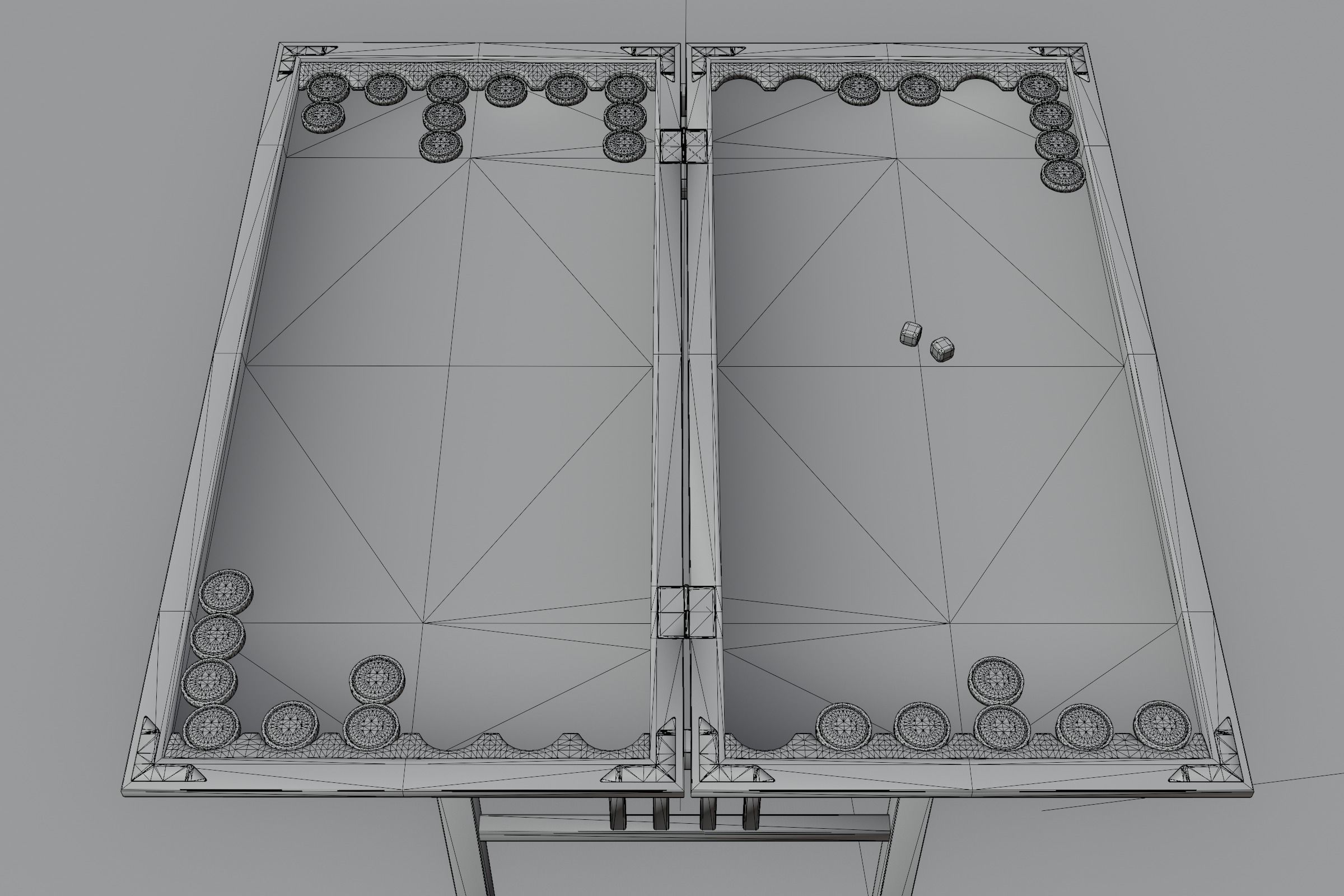 3D model Backgammon VR / AR / low-poly | CGTrader