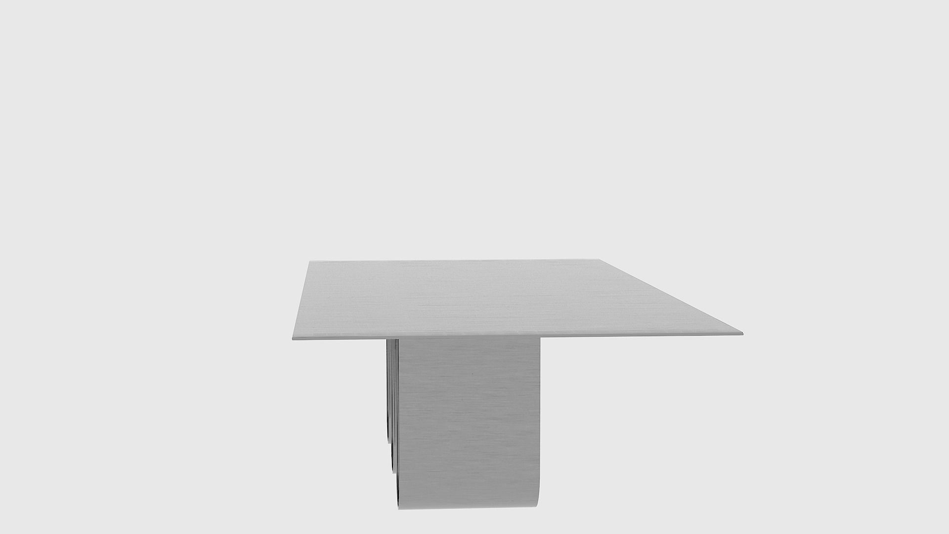 ETERNITY TABLE STAINLESS STEEL 3D model | CGTrader
