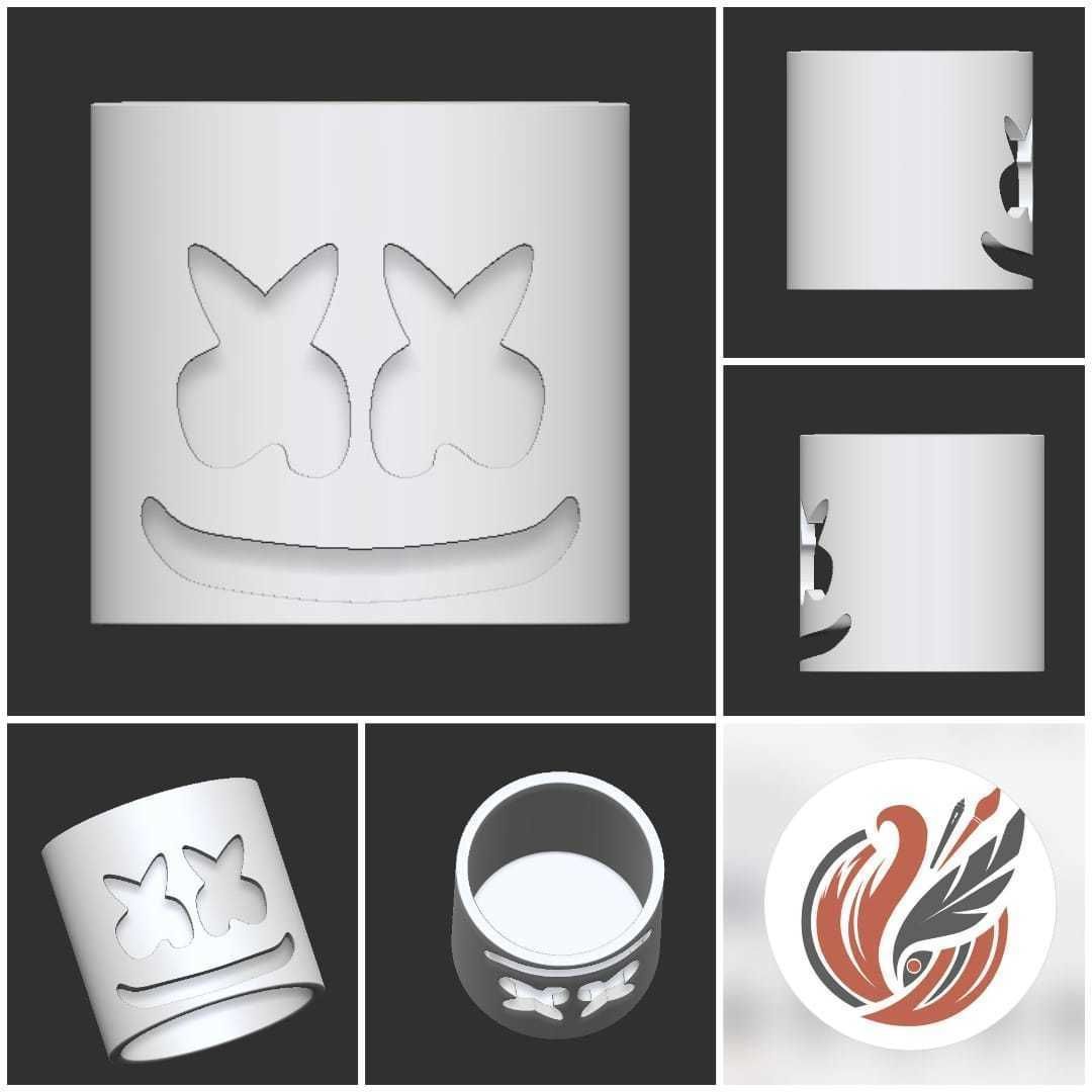 Helmet Dj Marshmello 3D model 3D printable | CGTrader