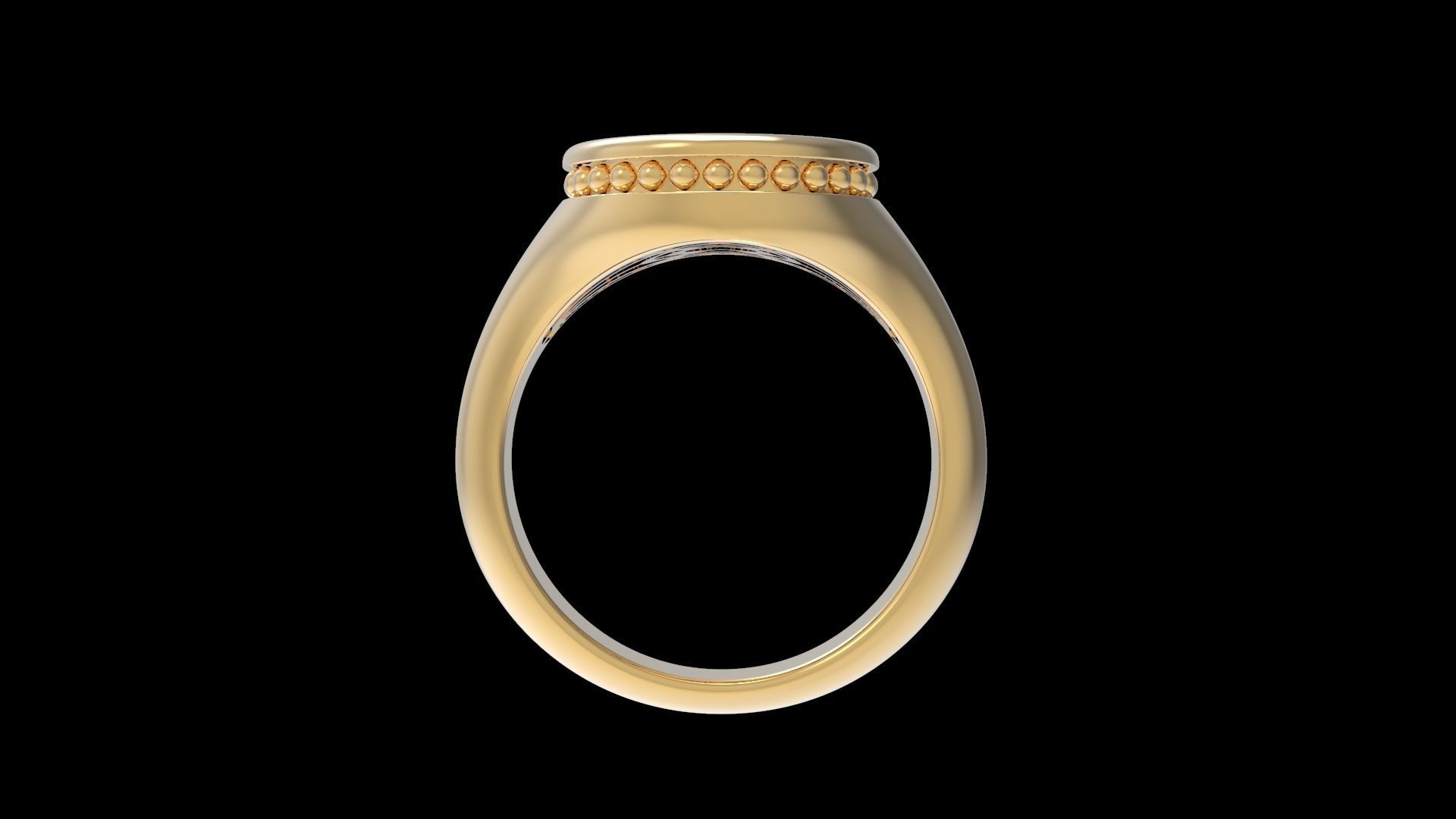 Signet Ring with Initial Letter L 16 3mm free 3D model 3D printable ...