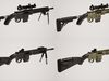Sniper Rifle Collection VR / AR / low-poly | CGTrader