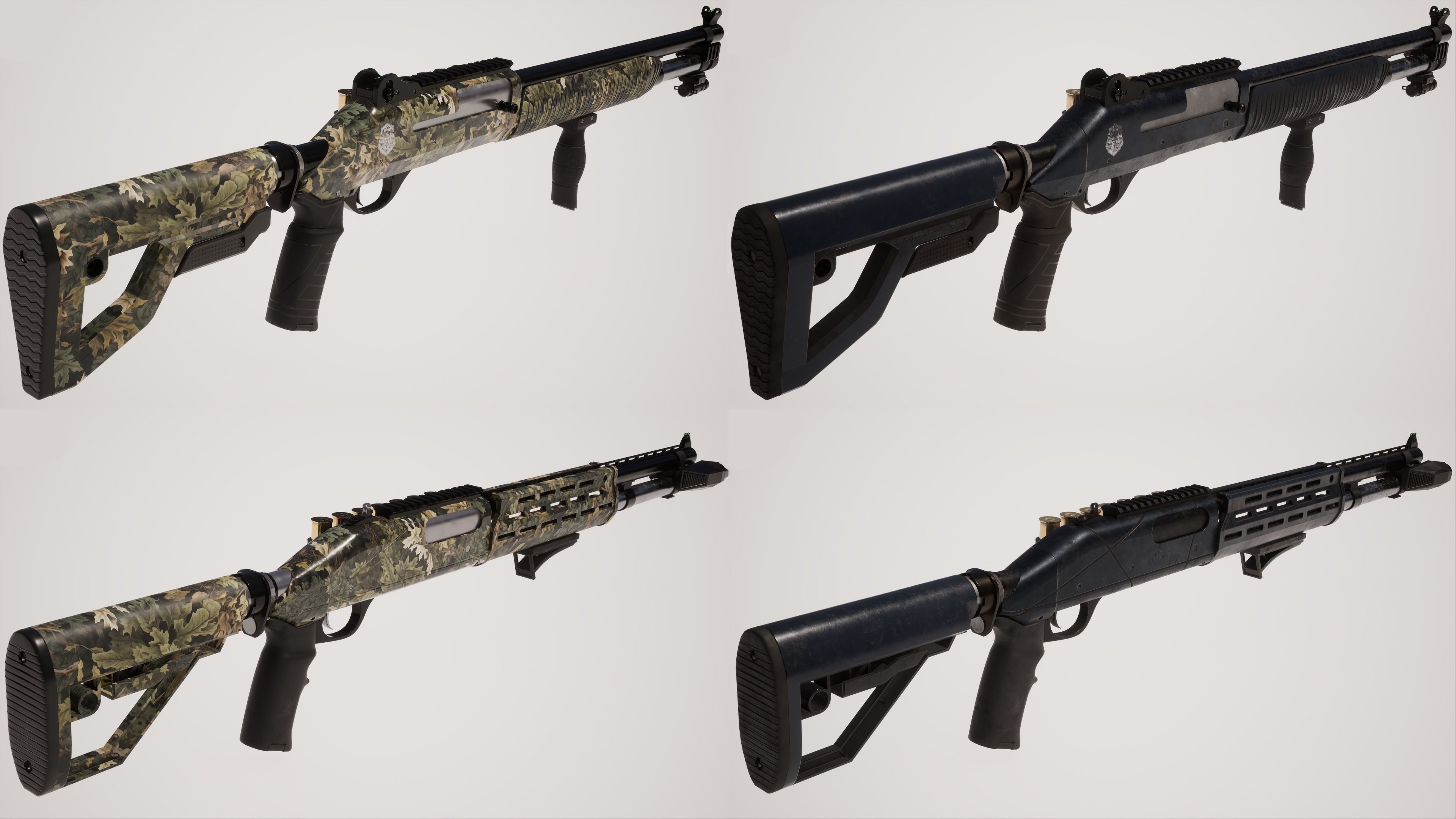 Shotgun Collection VR / AR / low-poly | CGTrader