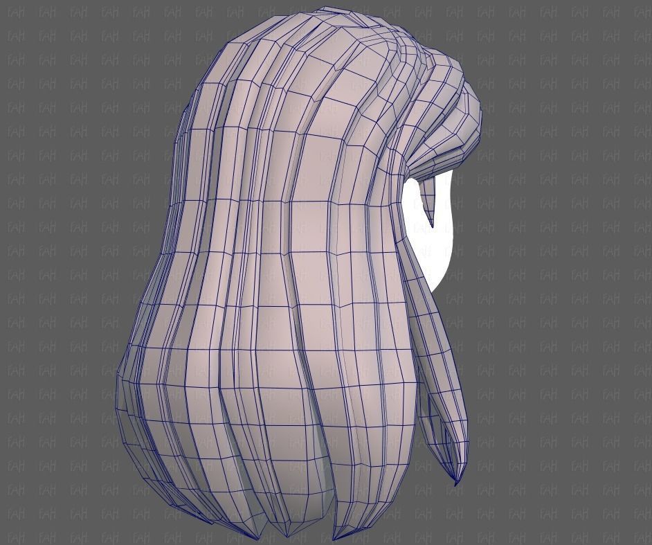 3D model Base Hair for girl V65 VR / AR / low-poly | CGTrader