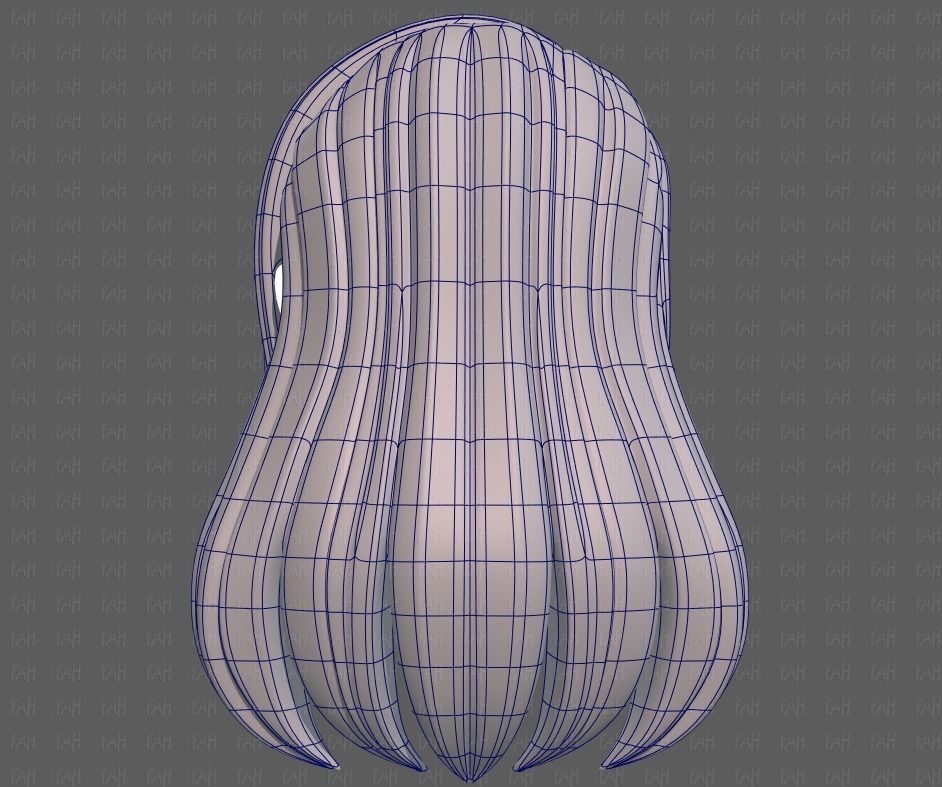 3D model Base Hair for girl V65 VR / AR / low-poly | CGTrader