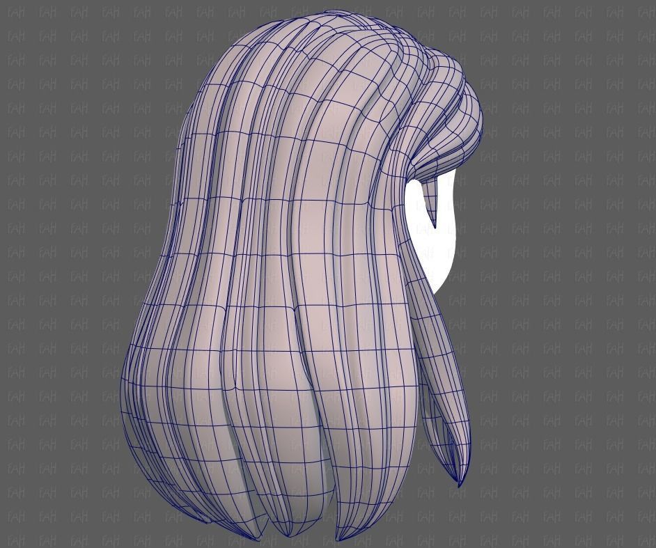 3D model Base Hair for girl V65 VR / AR / low-poly | CGTrader