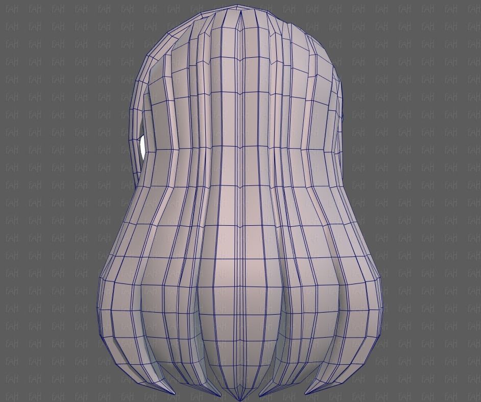 3D model Base Hair for girl V65 VR / AR / low-poly | CGTrader