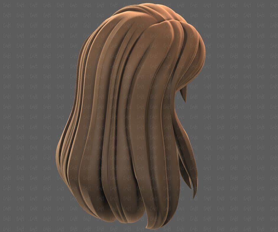 3D model Base Hair for girl V65 VR / AR / low-poly | CGTrader