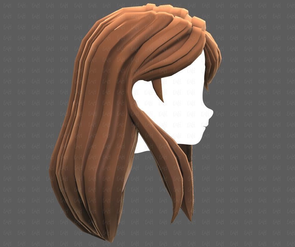 3D model Base Hair for girl V65 VR / AR / low-poly | CGTrader