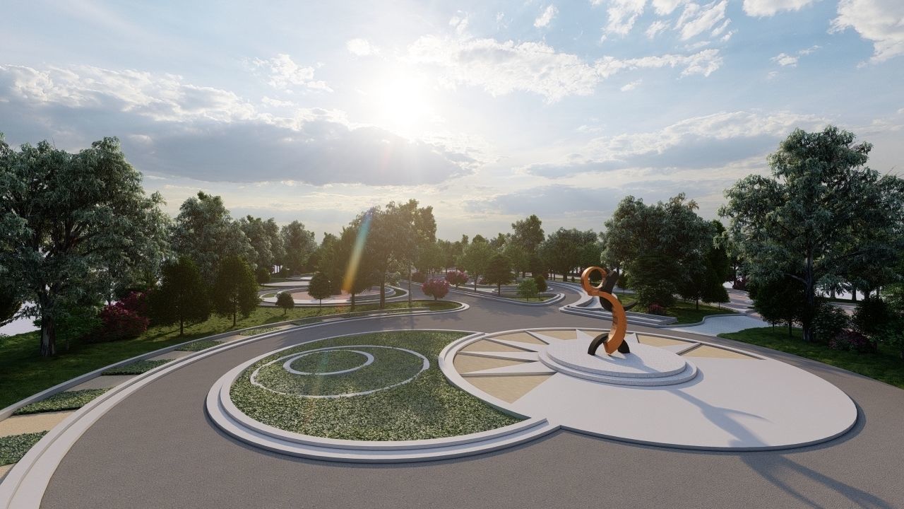 park-public park-Private Park Landscape 3D model rigged | CGTrader