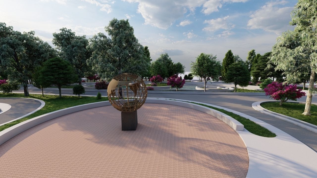 park-public park-Private Park Landscape 3D model rigged | CGTrader