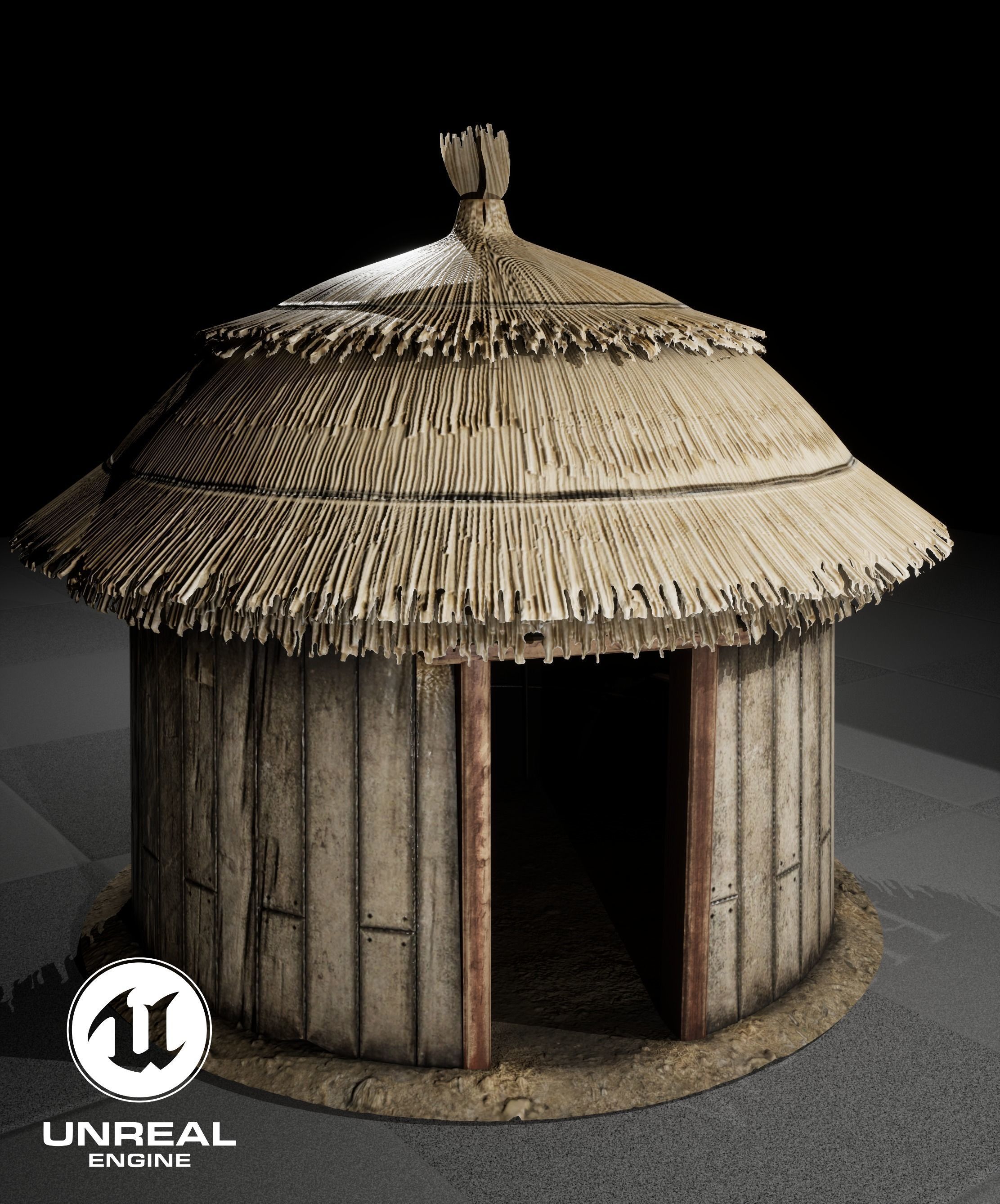 3D model Straw Hut VR / AR / low-poly | CGTrader