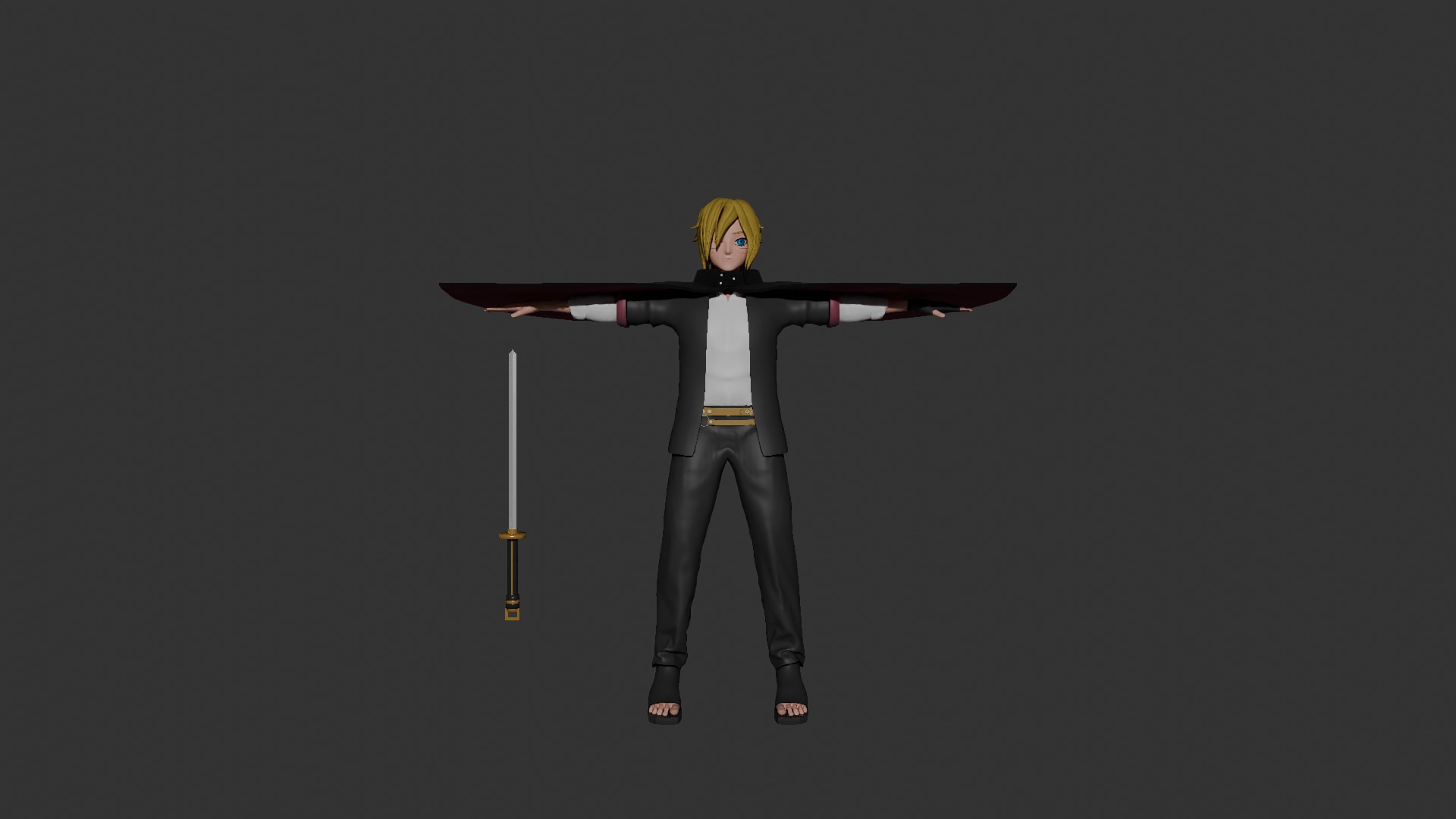 Boruto Uzumaki Teen Long Hair 3D model | CGTrader