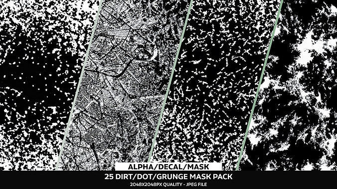 25 - Dirt - Dot Alpha Pack 01 Texture | CGTrader