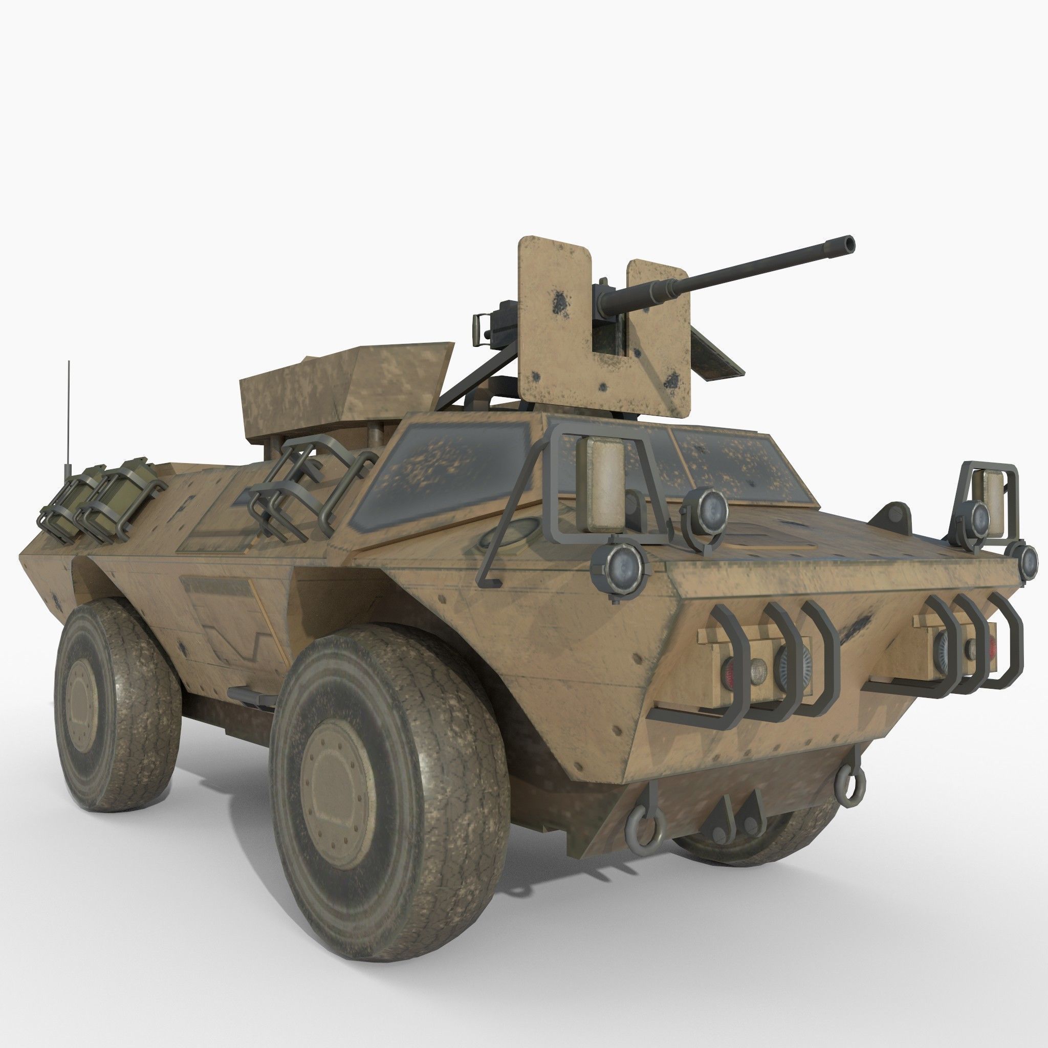 3D model The M1117 Guardian Armored Security Vehicle Low-poly 3D model ...