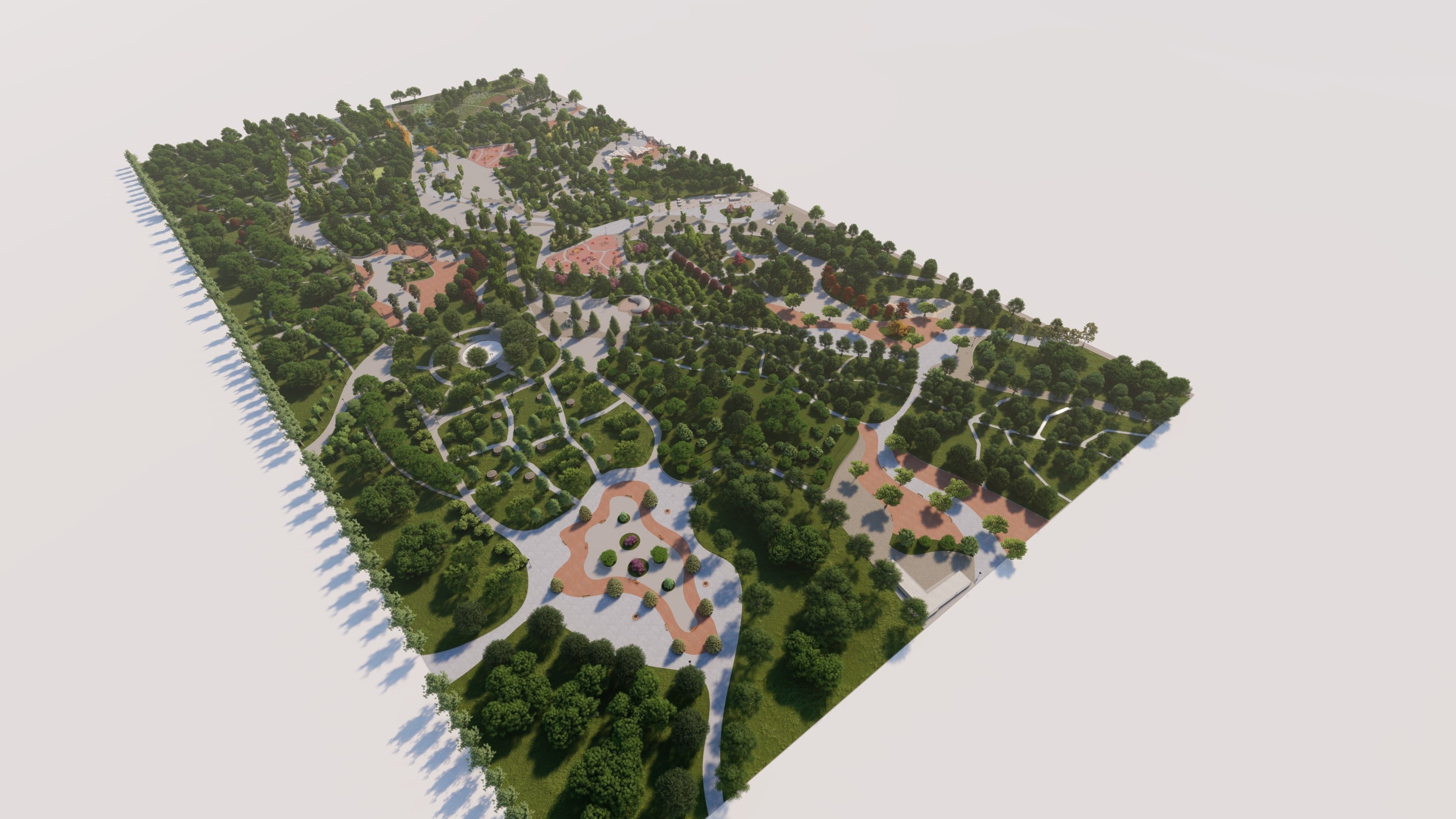 Master park-Regional park project-Private Park Landscape 3D model ...