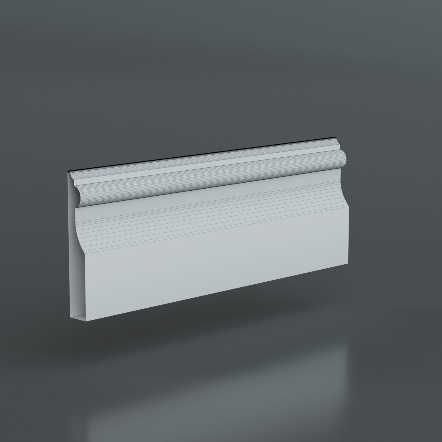 Beaded Baseboard free 3D model | CGTrader