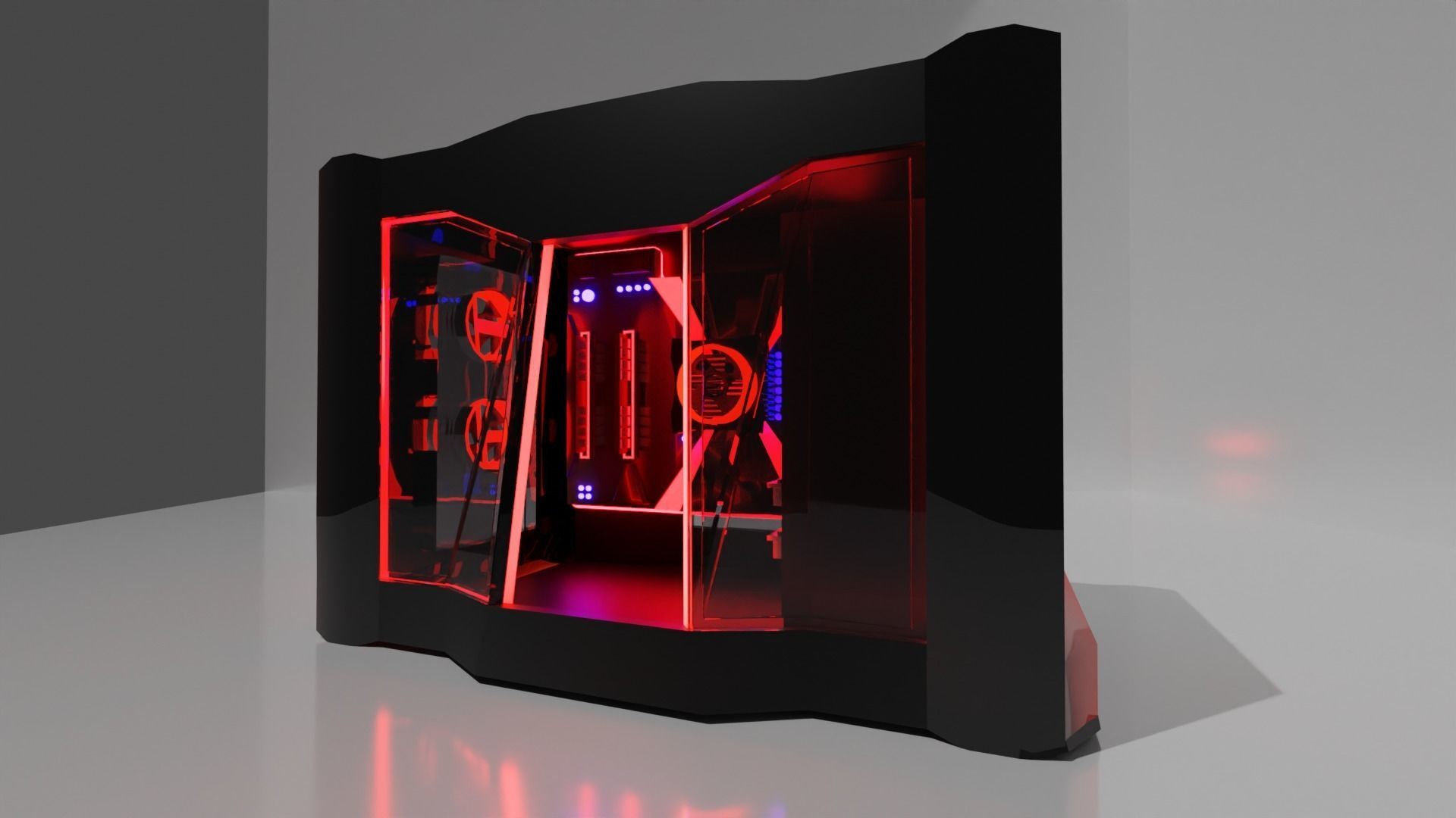 Concept Gaming PC 3D model | CGTrader