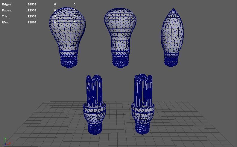Light Bulbs 3D model animated | CGTrader